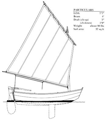 Nutshell Sailing Pram Design by Joel White | Small Boats
