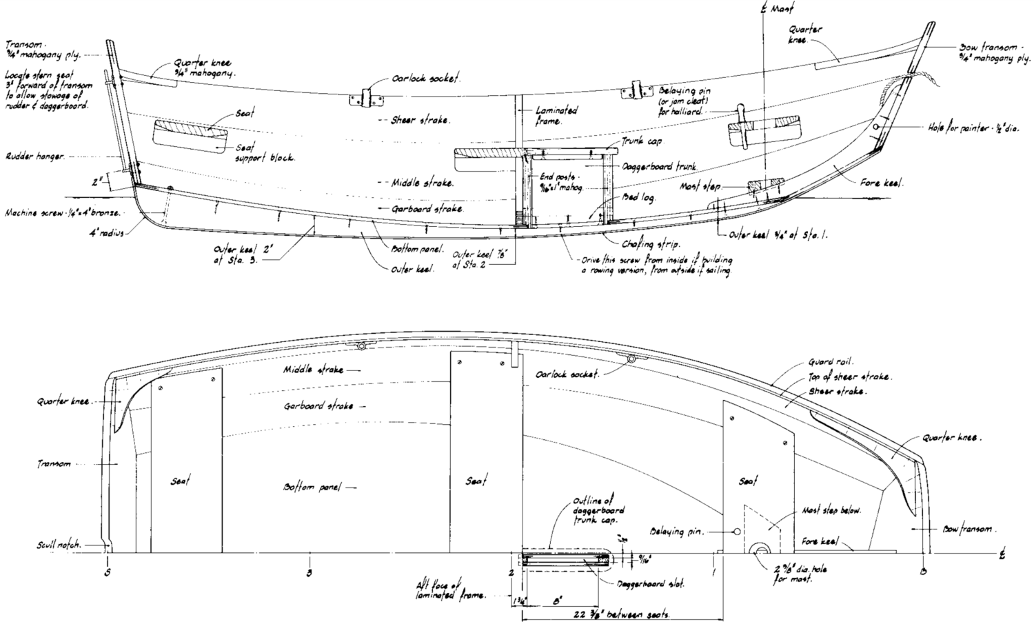 Nutshell Sailing Pram Design by Joel White | Small Boats