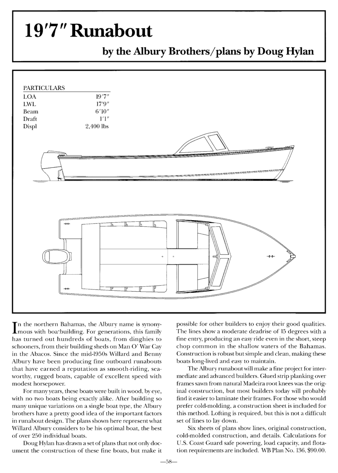 19′ 7″ Albury Runabout | Small Boats