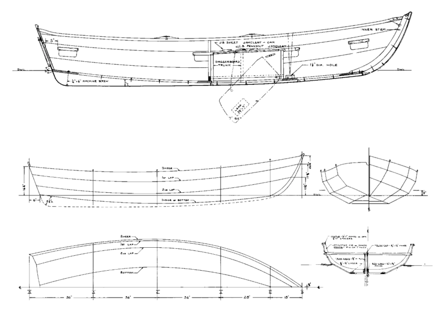 12'10" Pooduck Skiff Design | Small Boats