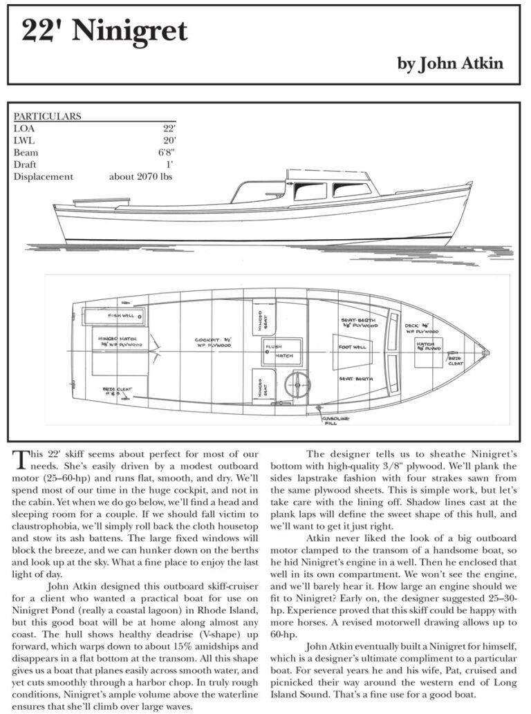 22' Ninigret | Small Boats