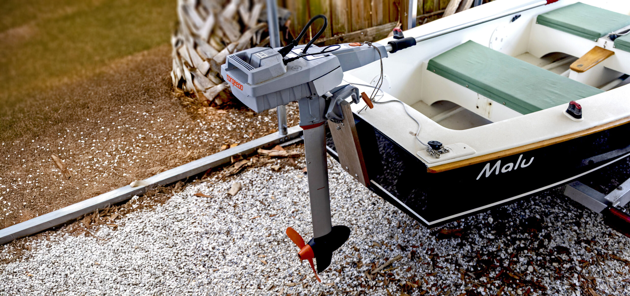 Mounting an Electric Outboard on Rudder Fittings | Small Boats