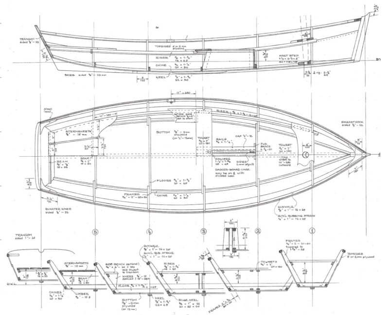 12′ 3″ Spike Skiff Design - Small Boats Nation