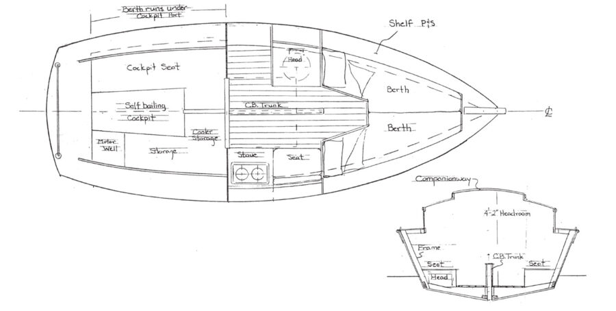 19′ 6″ Sloop Mist Design - Small Boats Nation
